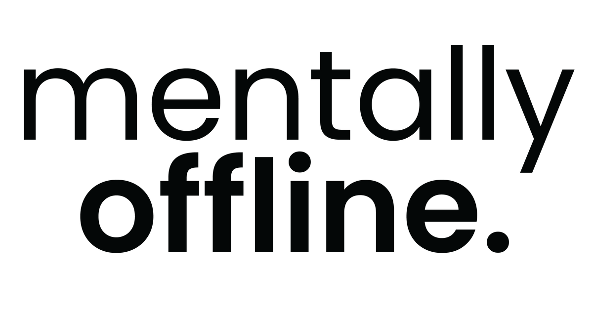 offline logo black
